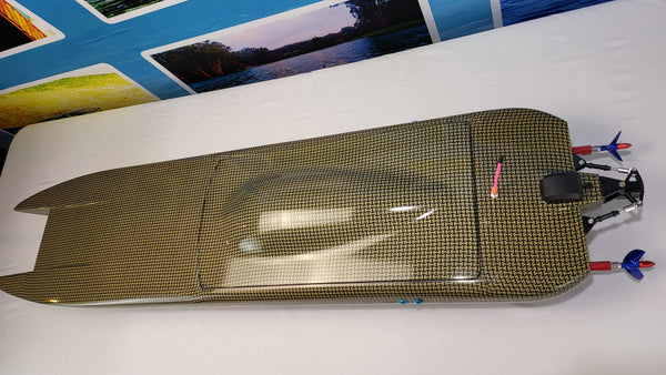 THE BEAST Twin Cat Hull and Hardware - Carbon/Kevlar – Oxidean Marine