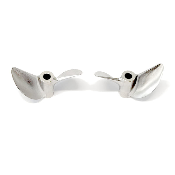 45mm 1.9 Pitch High Rake CNC Stainless Steel RC Boat Propeller Pair (L ...