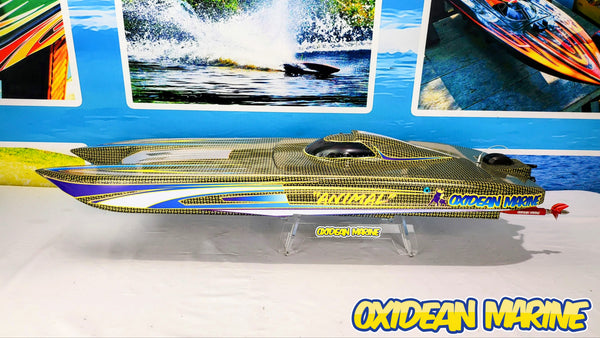 THE ANIMAL CAT II E Twin Cat ARTR RC Boat - Carbon/Kevlar – Oxidean Marine